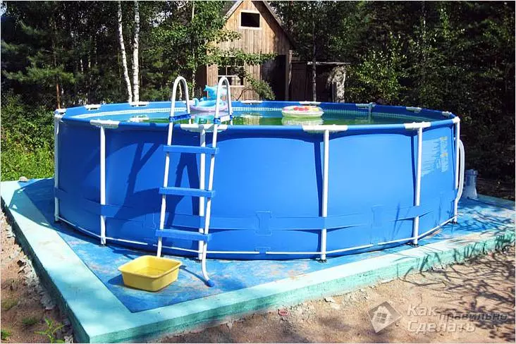 Cadre piscine avec vos propres mains au cottage - Comment faire des photos + photos 5319_1