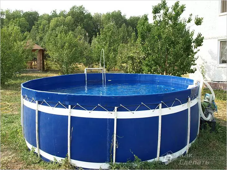 Cadre piscine avec vos propres mains au cottage - Comment faire des photos + photos 5319_12