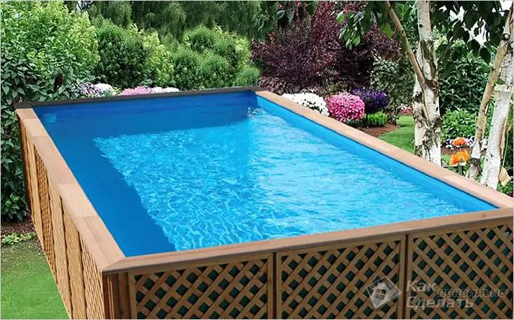 Cadre piscine avec vos propres mains au cottage - Comment faire des photos + photos 5319_16