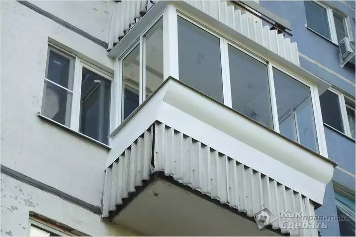 Balkon met verwydering met hul eie hande - Balkon se verwydering (+ foto)