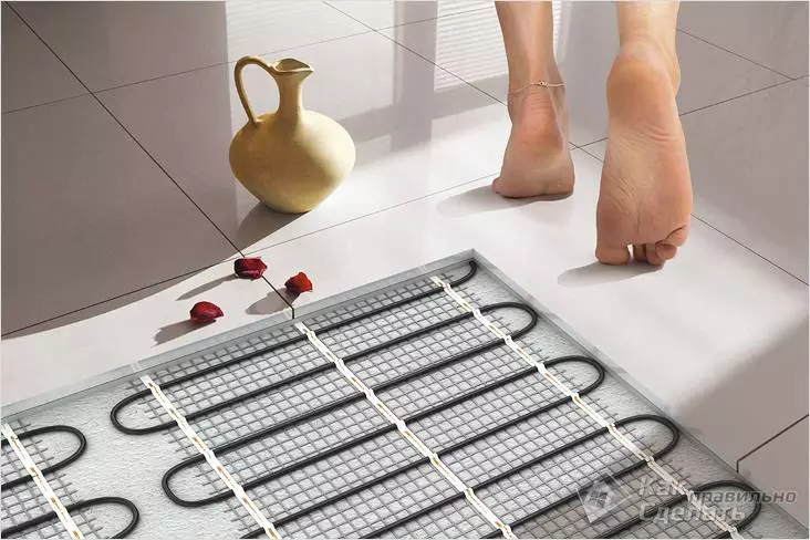 Electric warm floor with your own hands under the tile, laminate - installation and laying