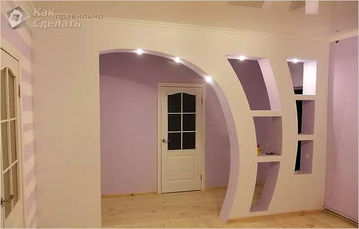 Plasterboard arches