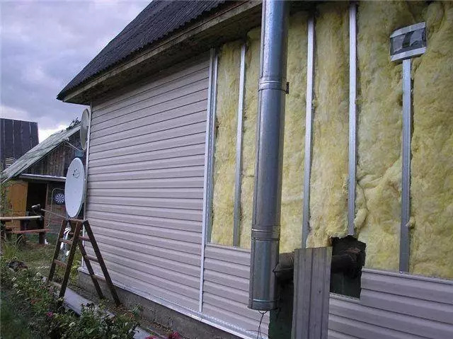 Erwärmung zu Hause von einer Bar von 150x150 außerhalb mit eigenen Händen: Technologie Installation von Isolierungen Schritt für Schritt