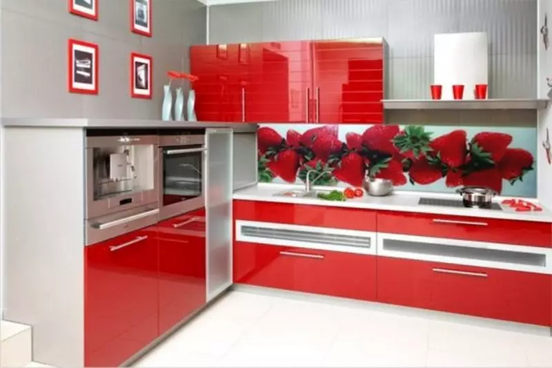 Dapur Makan Reka Bentuk Reka Bentuk Dalaman: Foto idea-idea terbaik, petua di zon dan hiasan dapur-ruang makan 6029_42