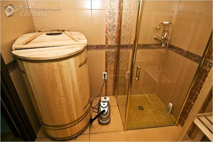 Mini sauna varil