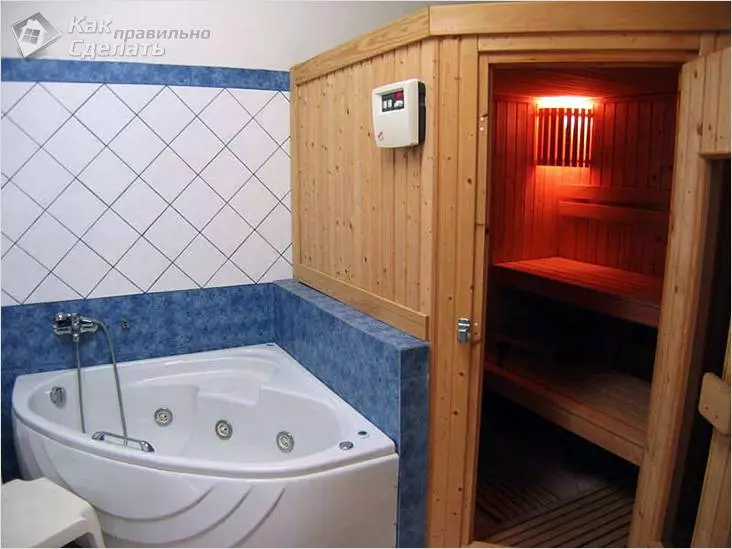 Dairede sauna, kendin yap - Nasıl yapılır (+ fotoğraf) 721_30